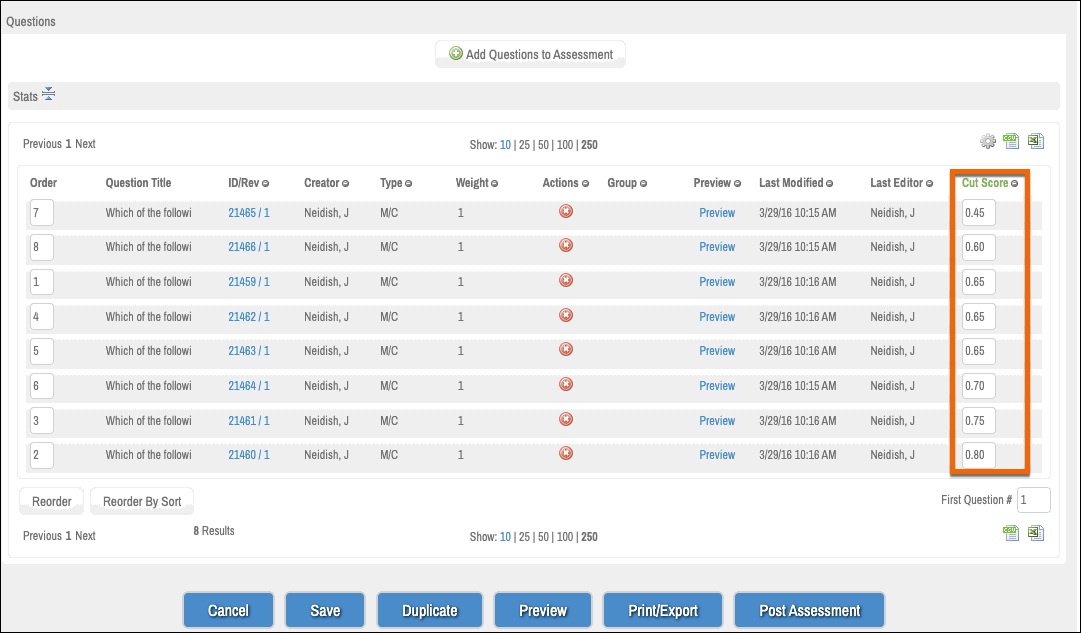 Legacy Portal: Use the Angoff Method – ExamSoft
