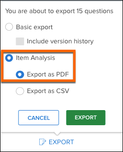 Enterprise Portal: View the Item Analysis Report – ExamSoft