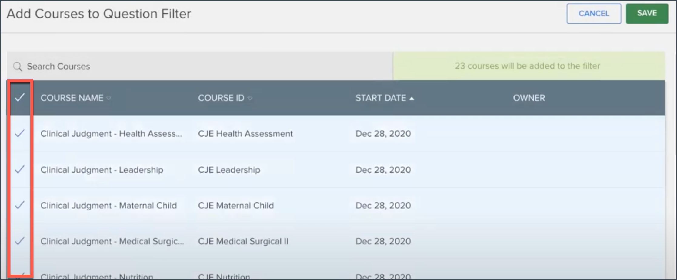 Enterprise Portal: Search for Questions in your Courses – ExamSoft