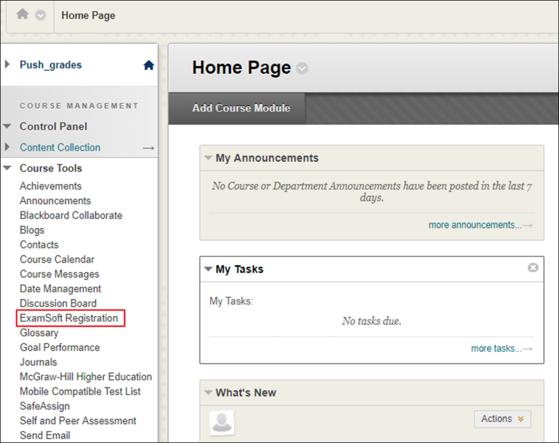 Legacy Portal: Push Grades to Blackboard – ExamSoft