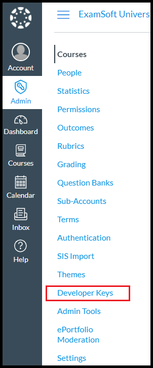 Enterprise Portal: Set Up Your Canvas Integration with Developer Keys ...