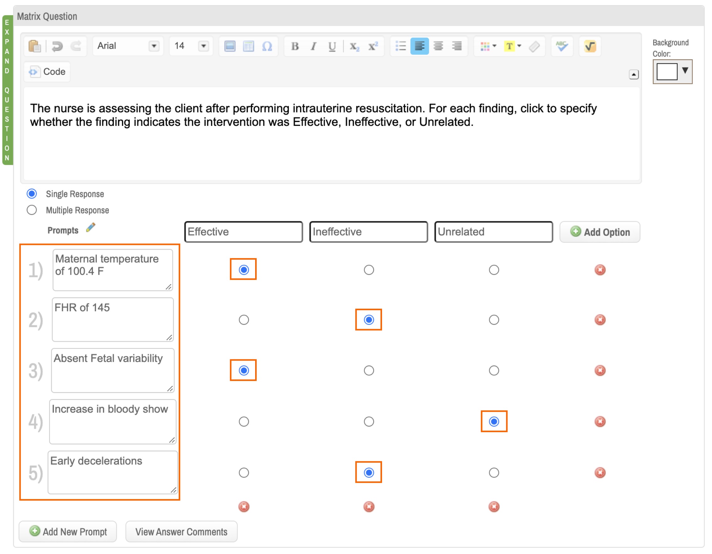Legacy Portal: Tips for Matrix Questions – ExamSoft