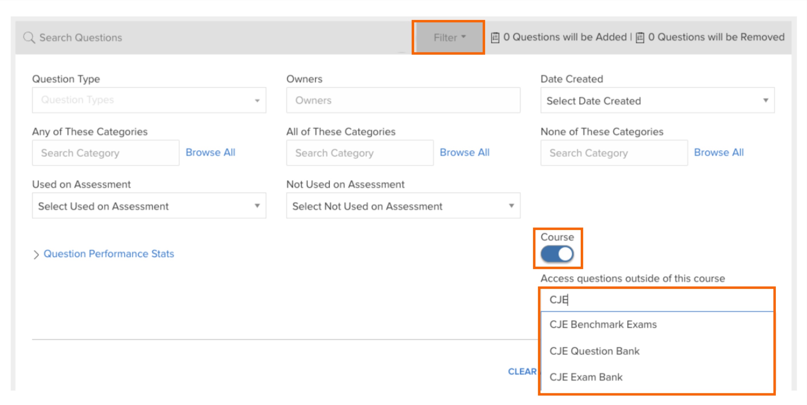 Custom Assessments: Locating CJE Content – ExamSoft
