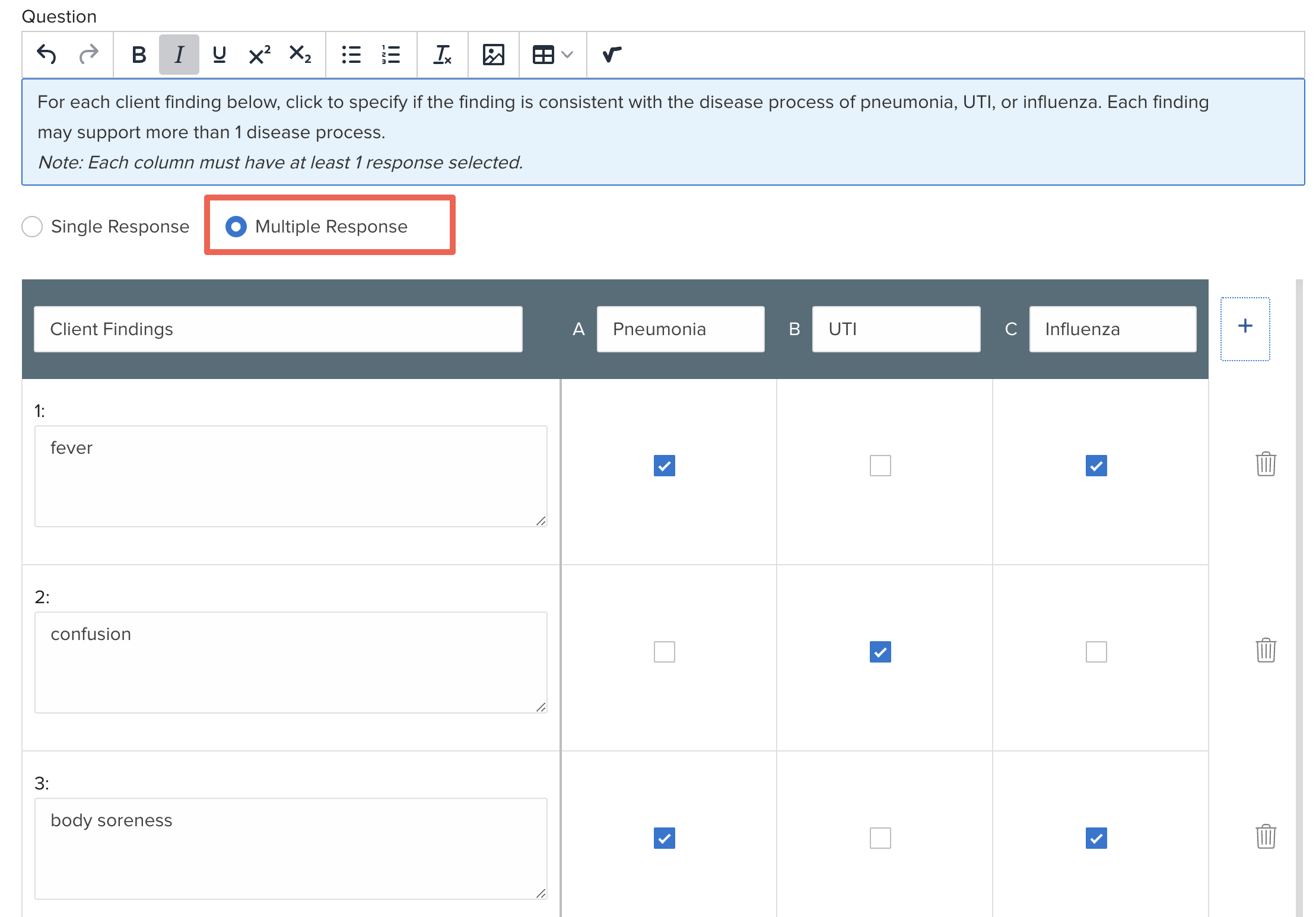 Enterprise Portal: Tips for Matrix Questions – ExamSoft